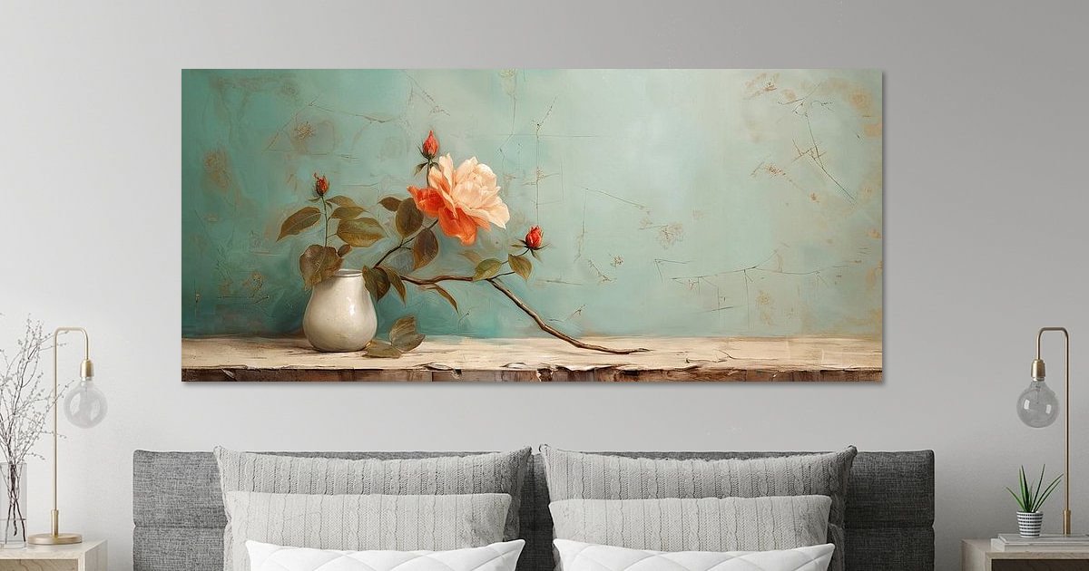 Rozen van De Mooiste Kunst op canvas, behang en meer